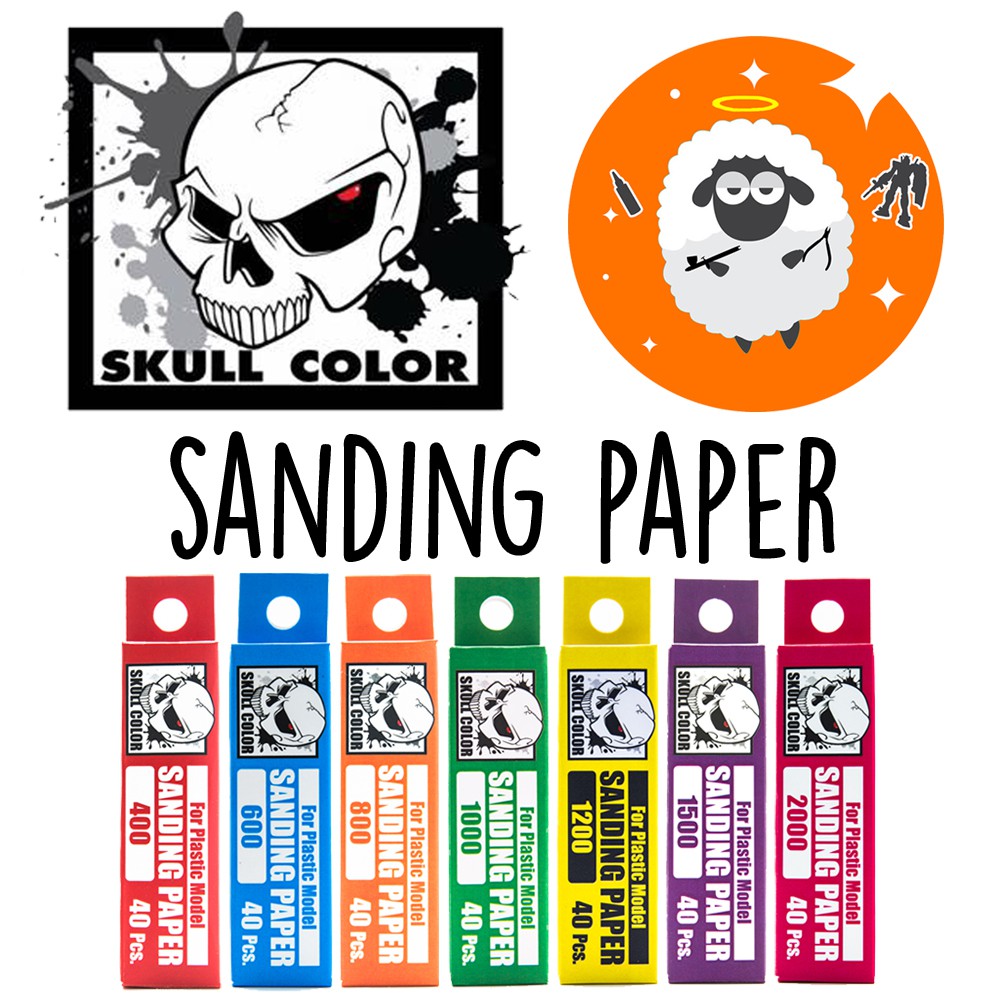 Skull Color [Sanding Paper กระดาษทราย] | Shopee Thailand