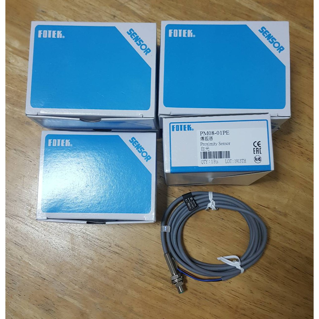 PM08-01PE PNP / PM08-01NE NPN Proximity sensor เกลียวยาวตลอด M8 ระยะวัด ...