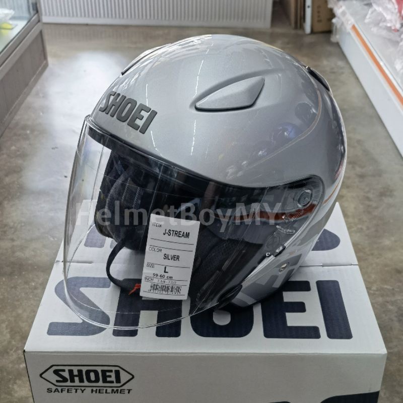 หมวกกันน็อค SHOEI JSTREAM PLAIN SILVER / PEARL GREY / BLACK / MAROON ...