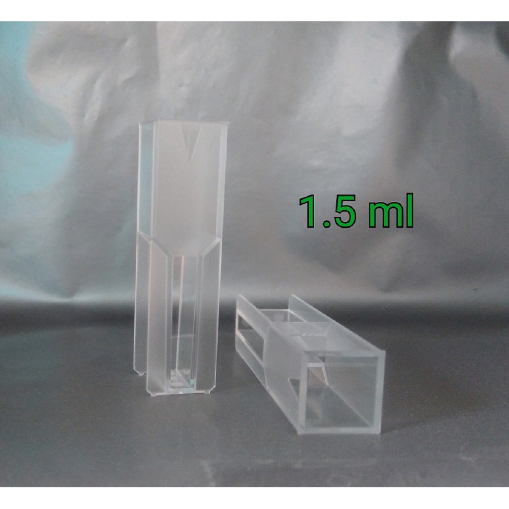 หลอดคิวเวตพลาสติกสี่เหลี่ยม (Plastic Rectangular Cuvette) 6อัน/แพ็ค ...