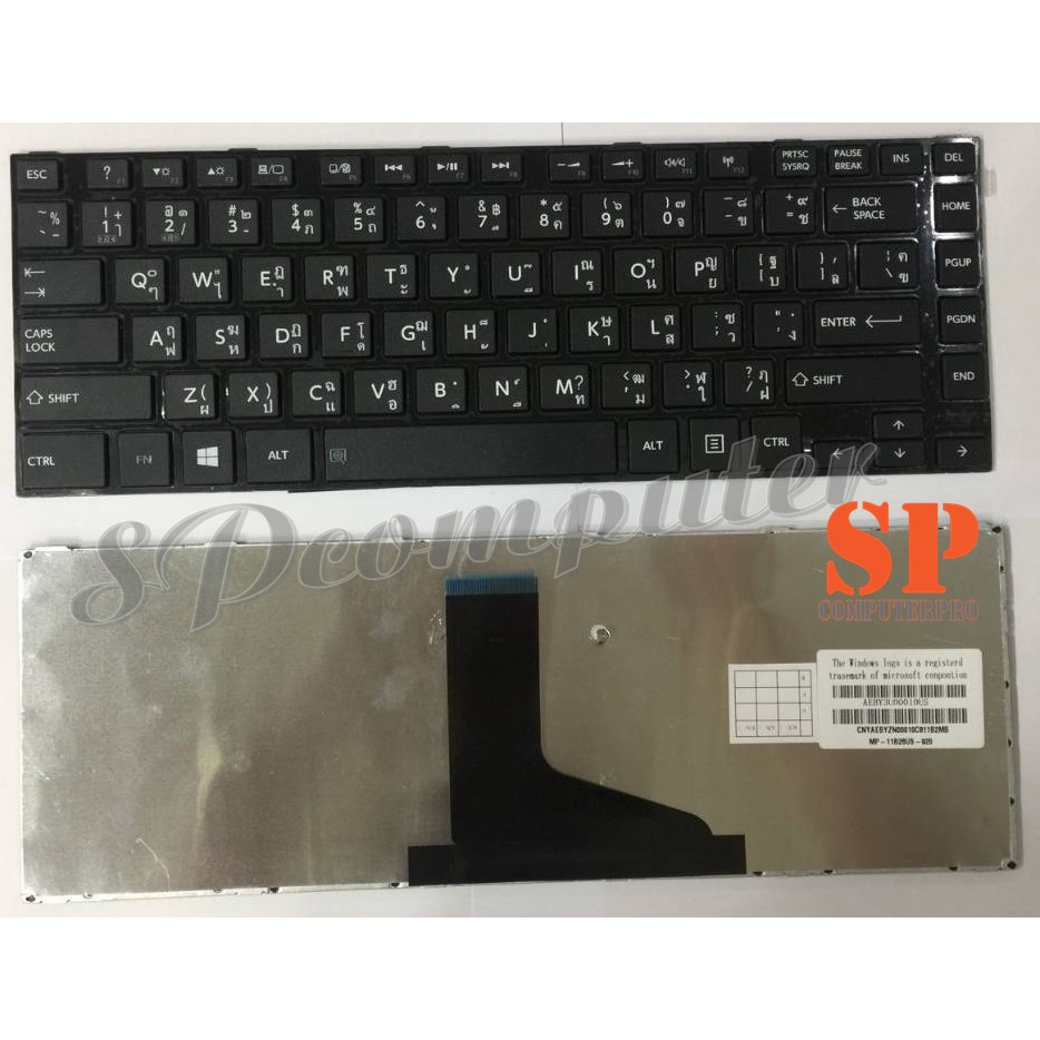 KEYBOARD TOSHIBA คีย์บอร์ด Toshiba Satellite L800 L805 M840 L830 L835 ...