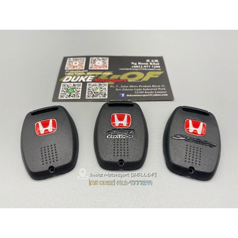 เคสกุญแจรีโมทรถยนต์ สําหรับ Honda Mugen Spoon JDM Red H Type R Key Fob ...