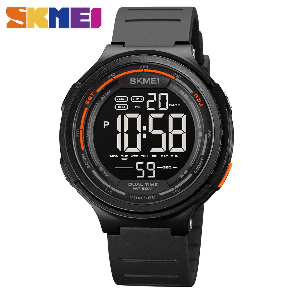 SKMEI Electronic Men's Watches Sport Digital Movement Fashion LED Light ...