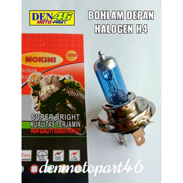 หลอดไฟหน้าฮาโลเจน H4 12 VOLT 35/35w COOLBLUE - VISION, Lumos F1, NINJA ...