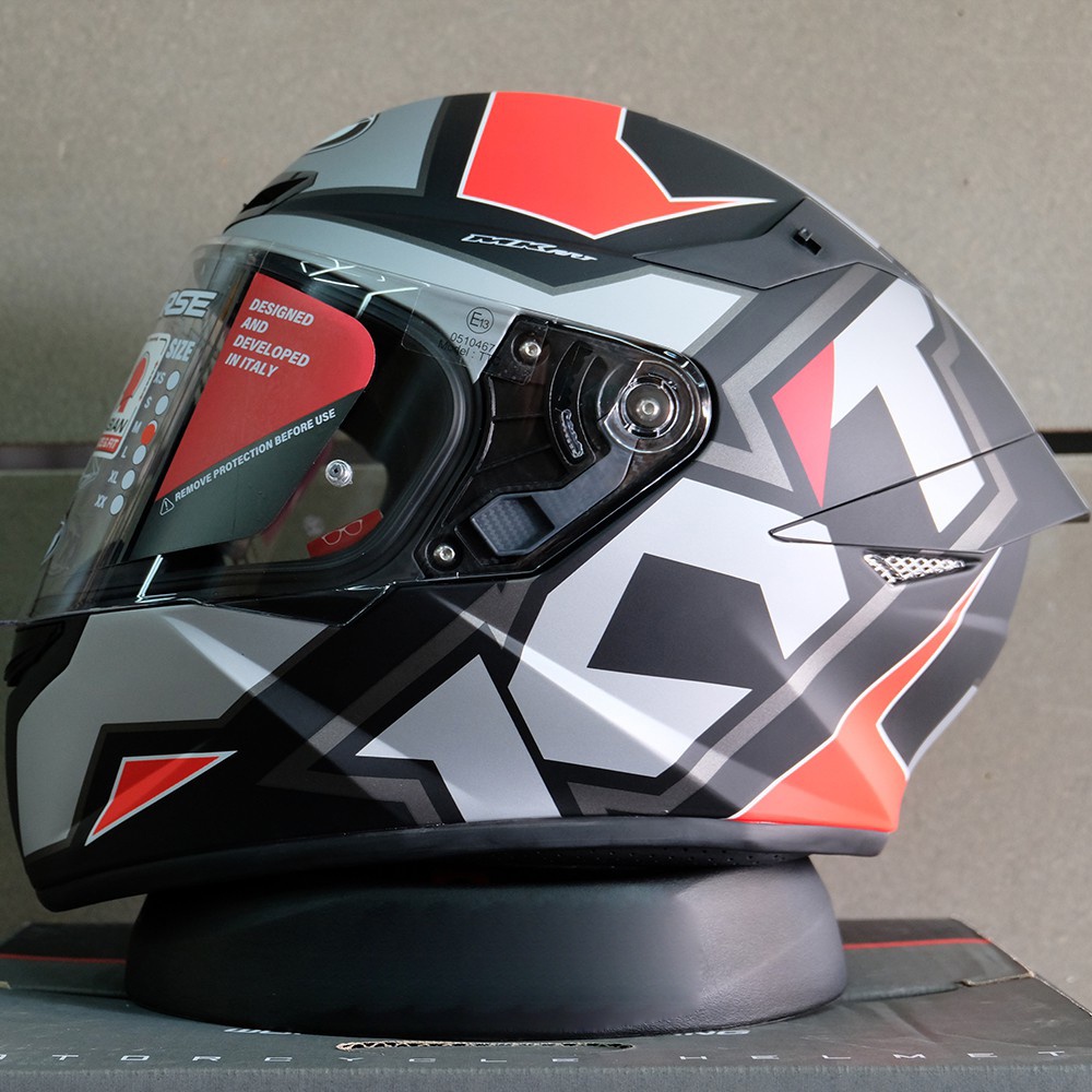 KYT TT-COURSE (ELECTRON MATT GREY / RED) Size XL | Shopee Thailand