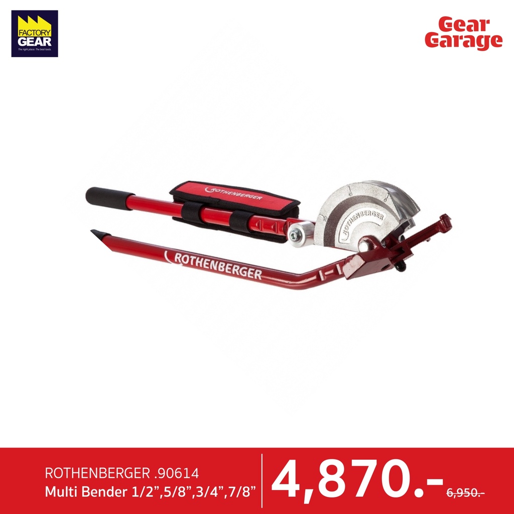 ROTHENBERGER NO.90614 Multi Bender 1/2”,5/8”,3/4”,7/8” Gear Garage By ...