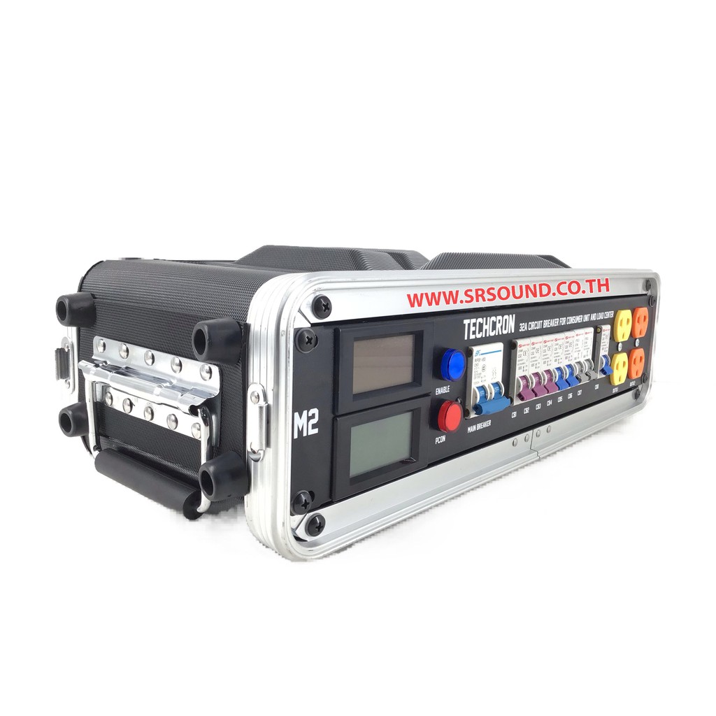 TECHCRON M2 RACK เบรกเกอร์ พร้อม แร็ค 2U ลึก 17 นิ้ว ชุดจ่ายไฟ โหลดเซ็นเตอร์ แข็งแรง พร้อมใช้ ...