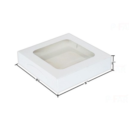 กล่องเค้ก 1 ปอนด์ ขนาด 8x8x2 นิ้ว (50ใบ) INH109 | Shopee Thailand