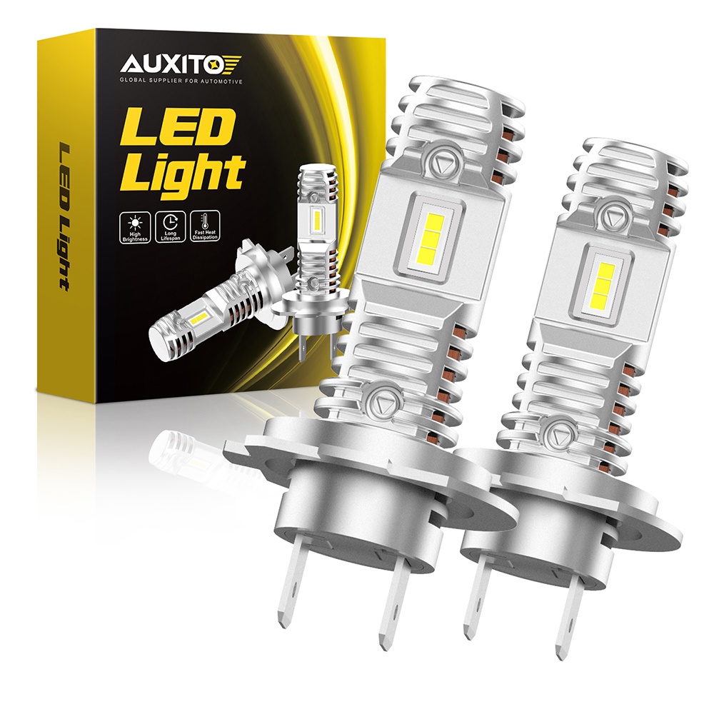 Auxito หลอดไฟ LED H7 6000K ไร้สาย สว่างมาก สีขาว แบบเปลี่ยน สําหรับ ...