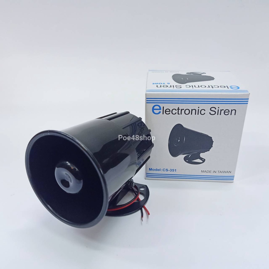 ไซเรน 6 เสียง สัญญาณไซเรน ฮอร์น ไซเรน ใช้ไฟ 12VDC ELECTRONIC SIREN ...