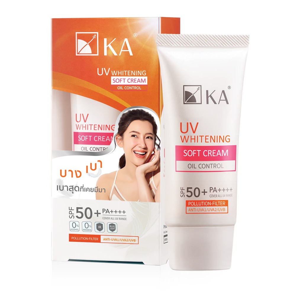 ลดเพิ่ม30% ในไลฟ์ กันแดดคุมมัน KA UV WHITENING SOFT CREAM SPF50+ PA++++(15,30,40,50 g) | Shopee ...