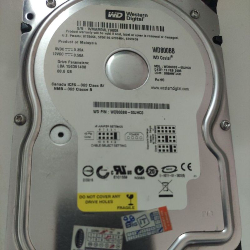 HDD IDE 3.5" 80GB ฮาร์ดดิสก์ IDE 80GB | Shopee Thailand