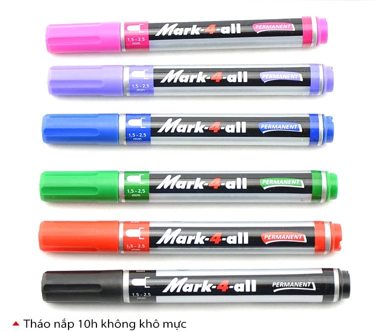 ชุด STABILO Mark-4-all PERMANENT Oil Brush 3 / 6 / 10 / 12 Round ...