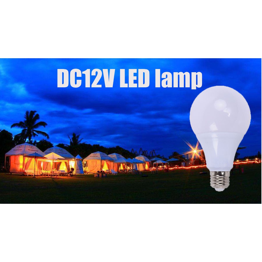 หลอดไฟ Led 12V DC E27 3W 5W 7W 9W 12W 15W ความสว่างสูง สําหรับตั้งแคมป์ | Shopee Thailand