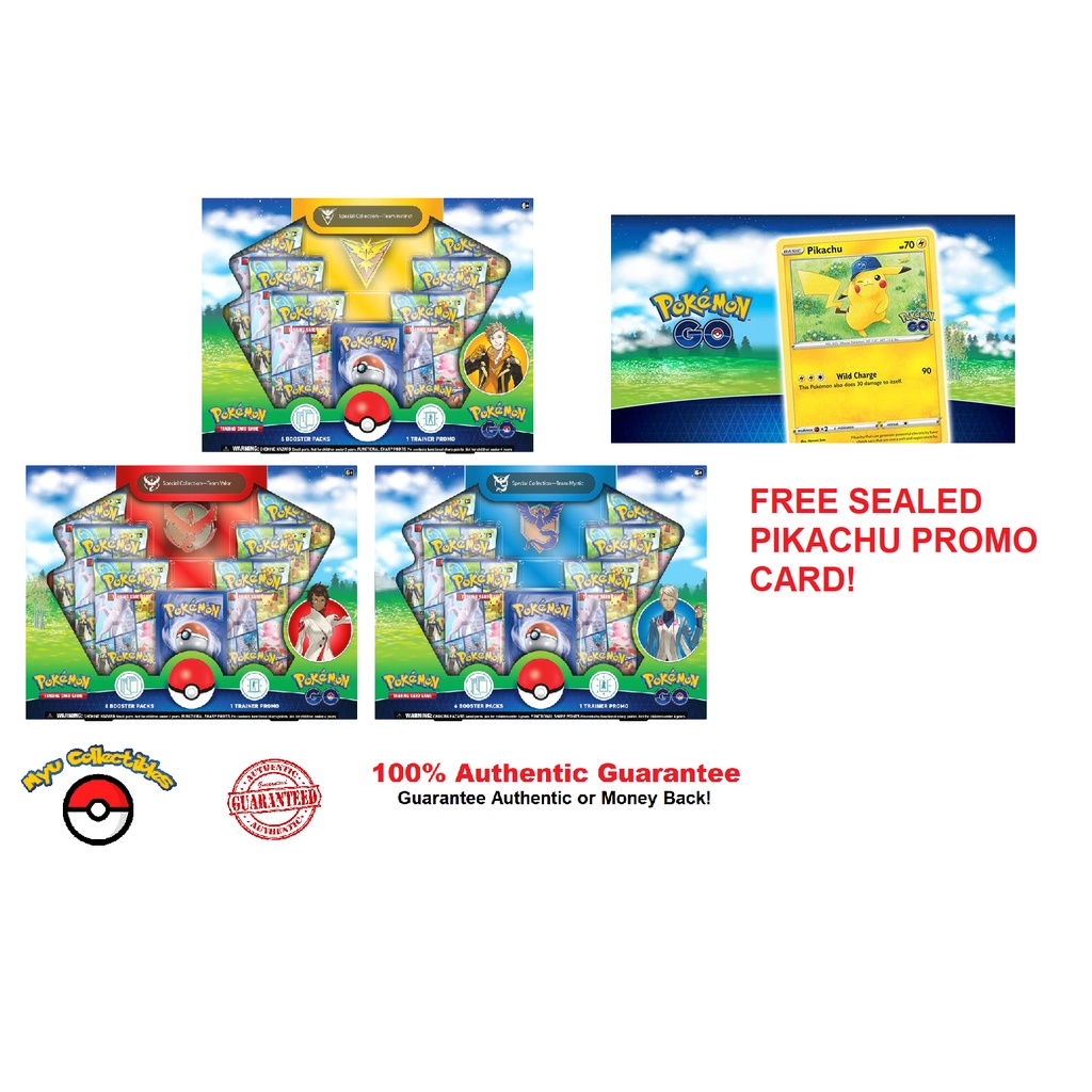 Pokemon TCG: Pokemon GO Special Collection (Team Instinct/Team Valor ...