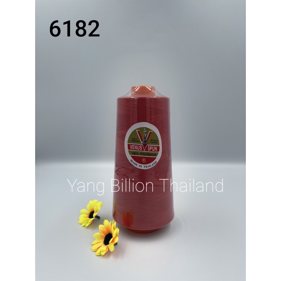 ด้ายเย็บผ้าวีนัส ด้ายหลอดใหญ่ ด้ายCMPเบอร์ 60 30/2 แกนส้ม 270g Venus ...