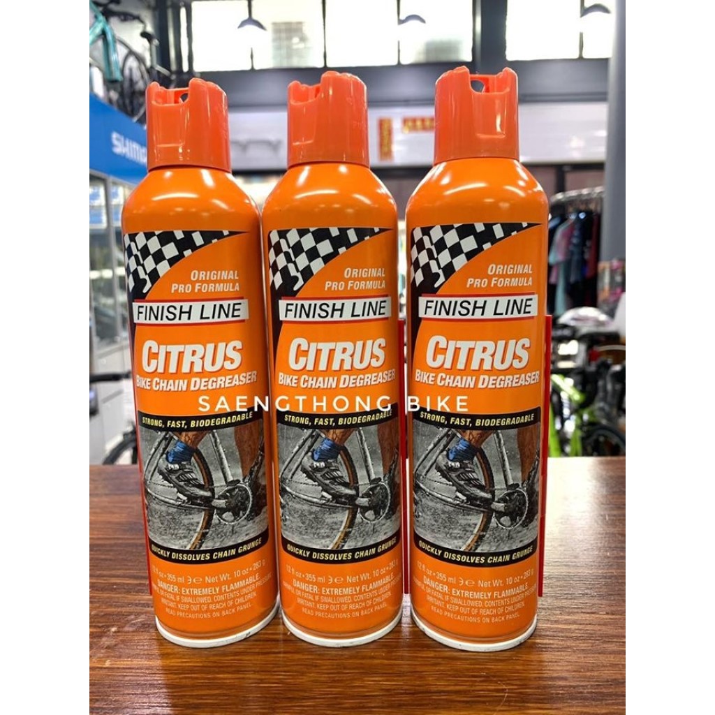 สเปรย์ Finish Line Citrus Degreaser ขจัดคราบฝังแน่น คราบน้ำมัน | Shopee ...