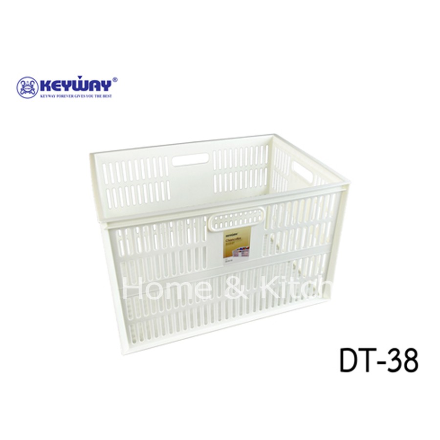 KEYWAYกล่องใส่ของ กล่อง ตะแกรง เอนกประสงค์ รุ่น DT-38 ต่อเป็นชั้นได้ คละสี ขาว /ครีม /น้ำตาล ...