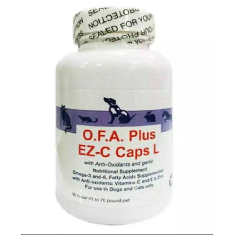 OFA Plus EZ-C Caps L วิตามินบำรุงขนและผิวหนัง สุนัข (L = สุนัข 19 กก ...