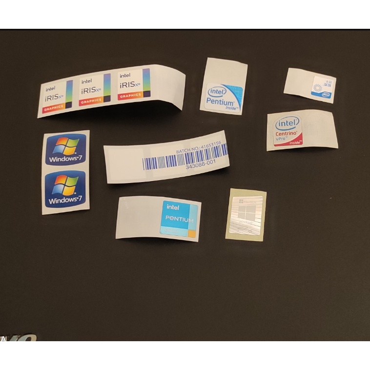 สติ๊กเกอร์ใหม่ 11th generation Evo Intel i9 i7 i5 i3cpu label RTX win11 ...