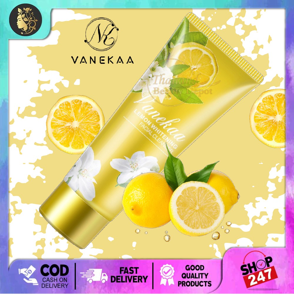 Vanekaa Lemon Whitening Facial Cleanser 120ml | Shopee Thailand