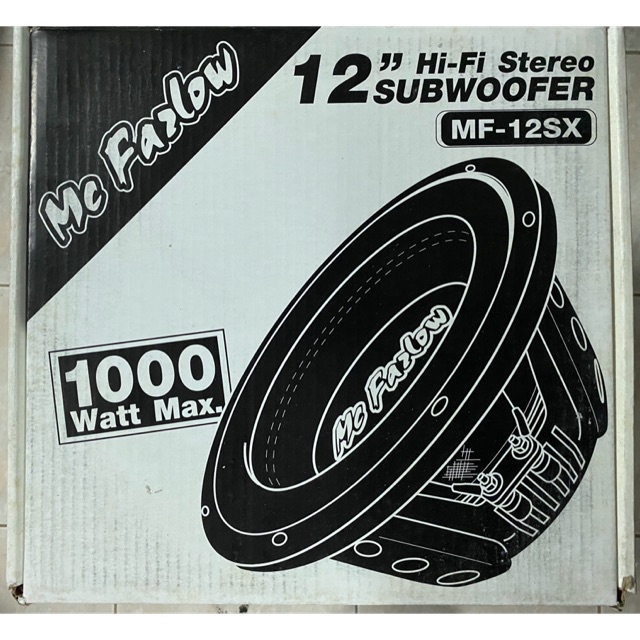 Mc Fazlow 12” HI-FI Stereo SUBWOOFER MF-12SX | Shopee Thailand