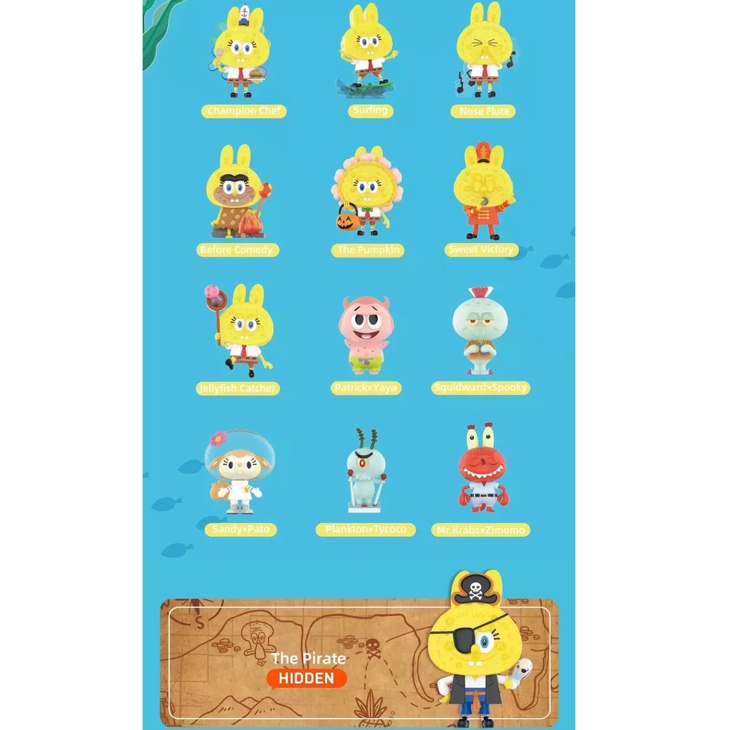 SALE 🔥 Labubu The Monsters Sponge Bob x POP MART ลิขสิทธิ์แท้ 💛 Kasing ...