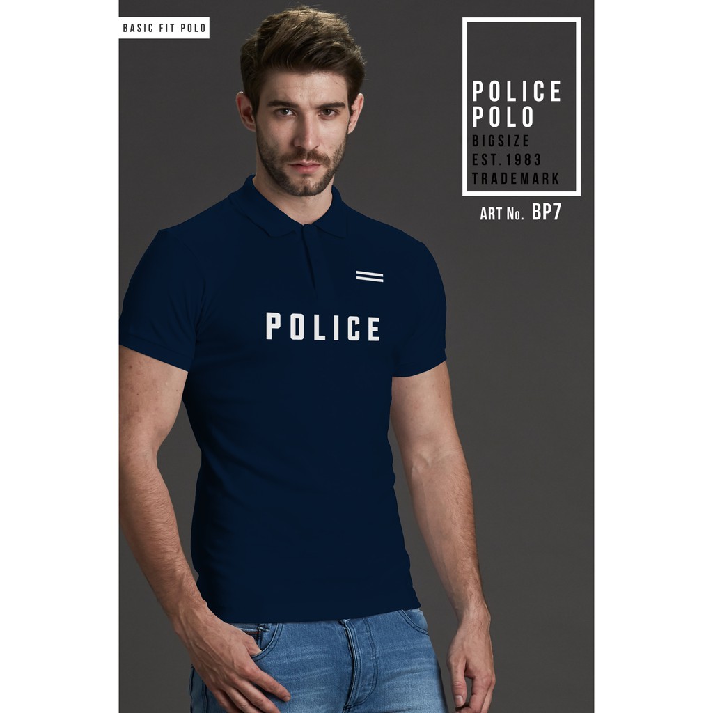 เสื้อโปโล Police bodysize ทรง Slim fit พอดีตัว ผู้ชาย/ผู้หญิง (FP9,BP7,XP6) | Shopee Thailand