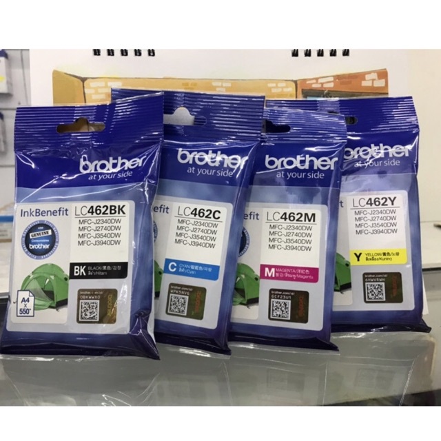 ตลับหมึกอิงค์เจ็ท Brother Ink LC-462 BK,C,M,Y ของแท้ 100% | Shopee Thailand