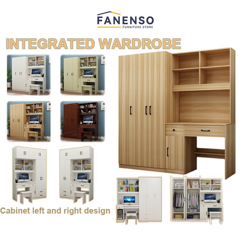 【kline】【In stock】Wardrobe And Desk Integrated Small Apartment With ...