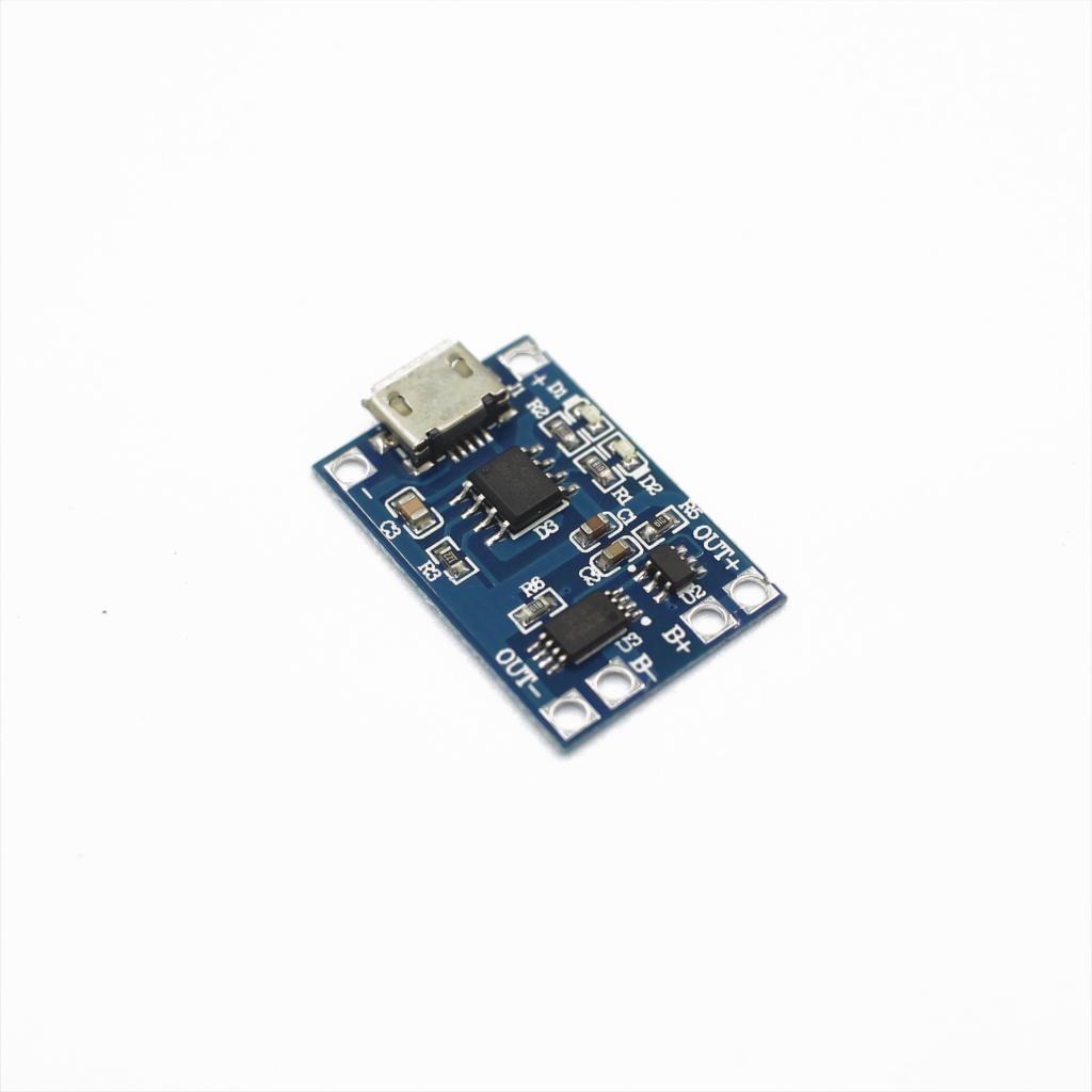 TP4056 18650 BMS 1s 1A บอร์ดชาร์จ และ วงจรป้องกัน lithium ion Micro USB ...