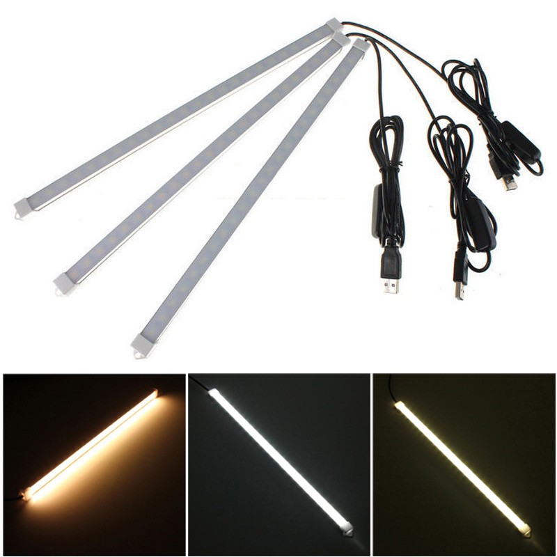 LDF USB 50cm 7W 24 SMD 5630 LED Rigid Strip Hard Bar Light Tube Lamp DC 5V | Shopee Thailand