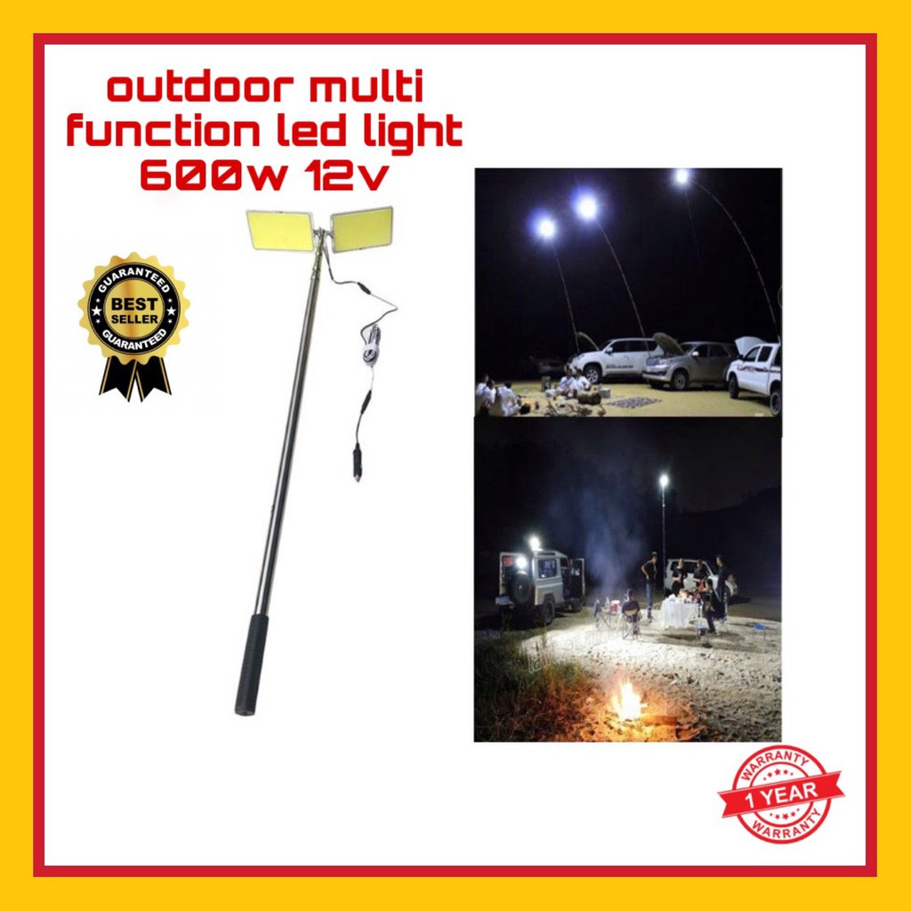 ไฟสนาม OUTDOOR MULTI FUNCTION LED Light 600W 12V Telescopic COB Rod LED Outdoor Camping LED 2 ...