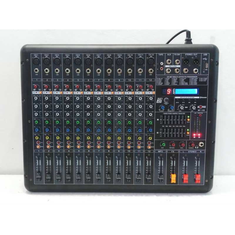 A-ONE เพาเวอร์มิกเซอร์ ขยายเสียง 12CH Power mixer MF12D ( 12 channel ...