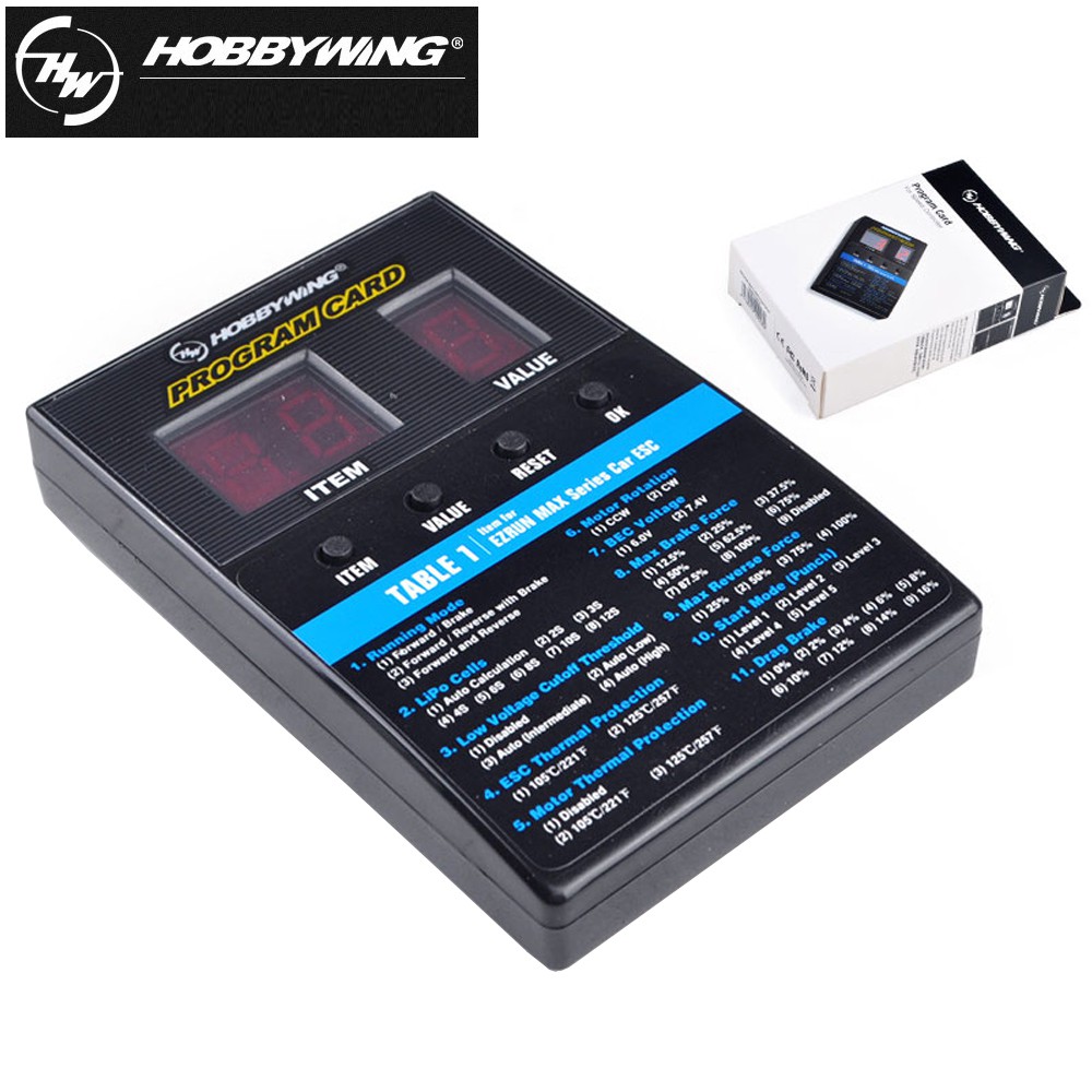 Hobbywing RC Car Program Card LED Program Box 2C Programm Card For ...
