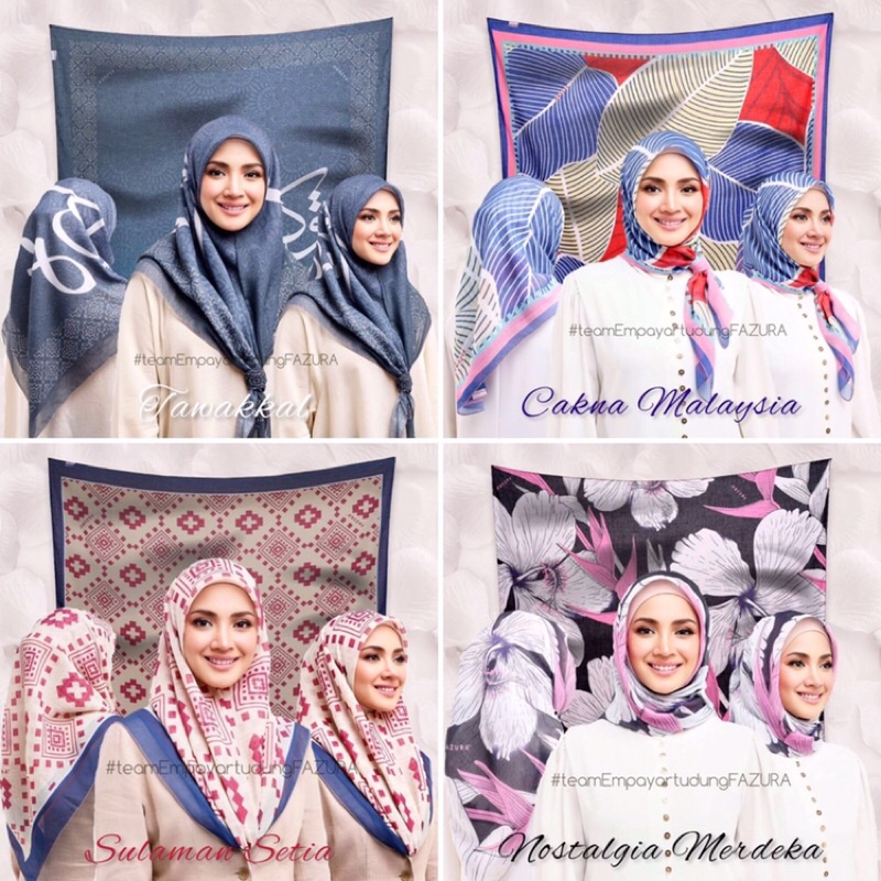 Tudung FAZURA MERDEKA EDITION | Shopee Thailand