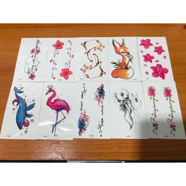 Sticker tatto สติ๊กเก้อแทททู สไตล์มินิมอล ของอยู่ในไทยพร้อมส่งค่ะ ...
