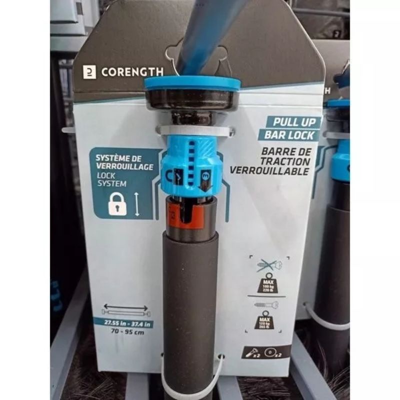 DECATHLON CORENGTH Lockable Pull-Up Bar บาร์ดึงข้อ บาร์โหน บาร์ดันพื้น ...
