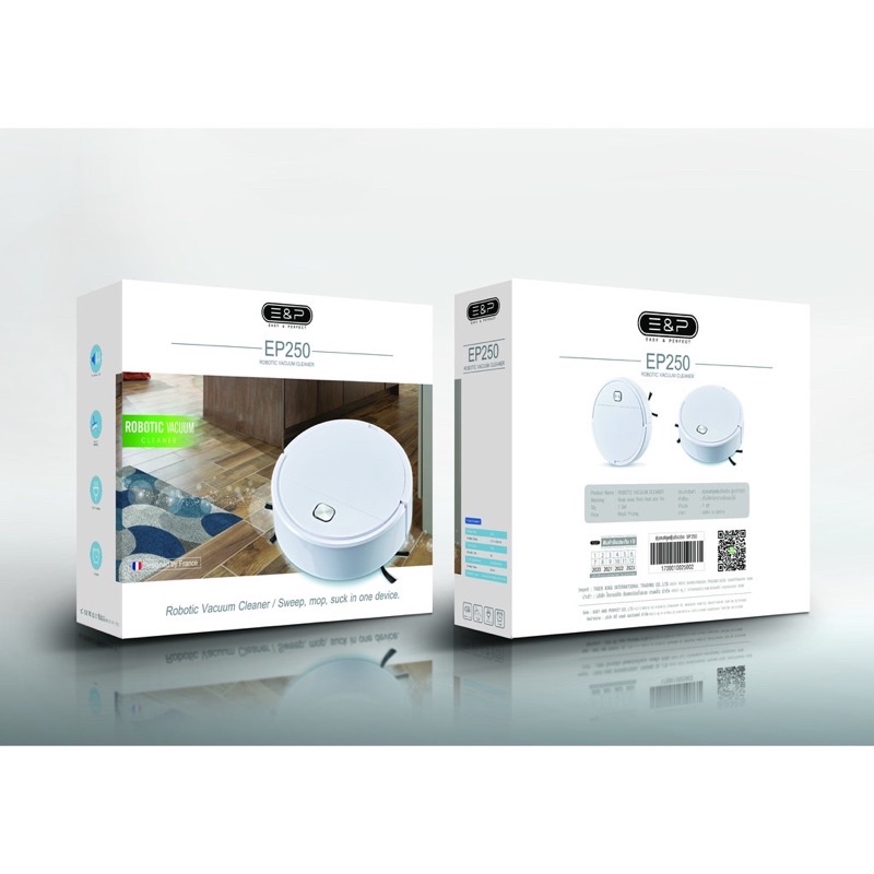 ส่งต่อ Used like new EP250 หุ่นยนต์ดูดฝุ่น กวาดฝุ่น | Shopee Thailand
