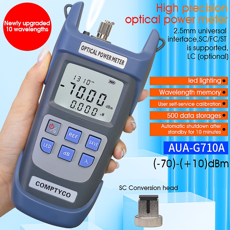 COMPTYCO FTTH Fiber Optical Power Meter AUA-G710A/G510A Fiber Optical ...