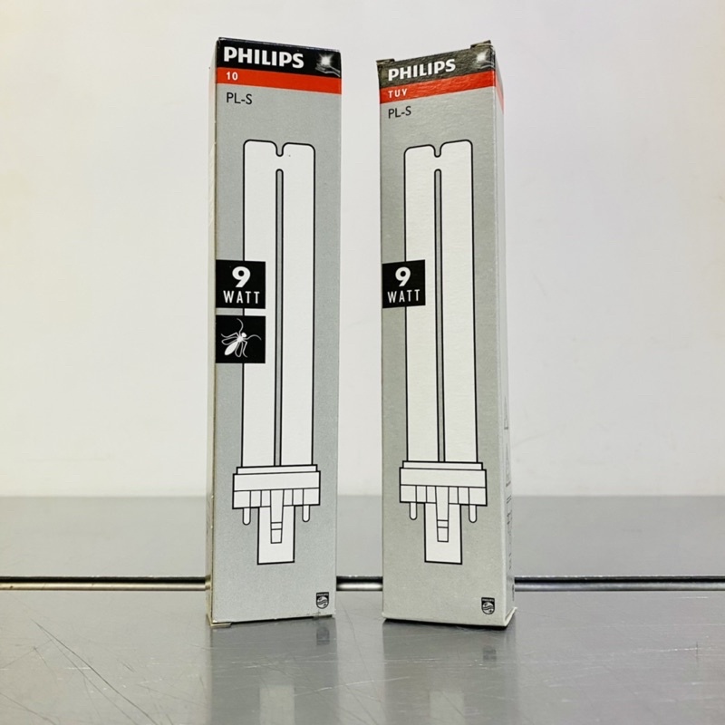 PHILIPS PL-S 9W 2 PIN หลอด UV ฆ่าเชื้อ หลอด Black Light ล่อแมลง อบเล็บ ...