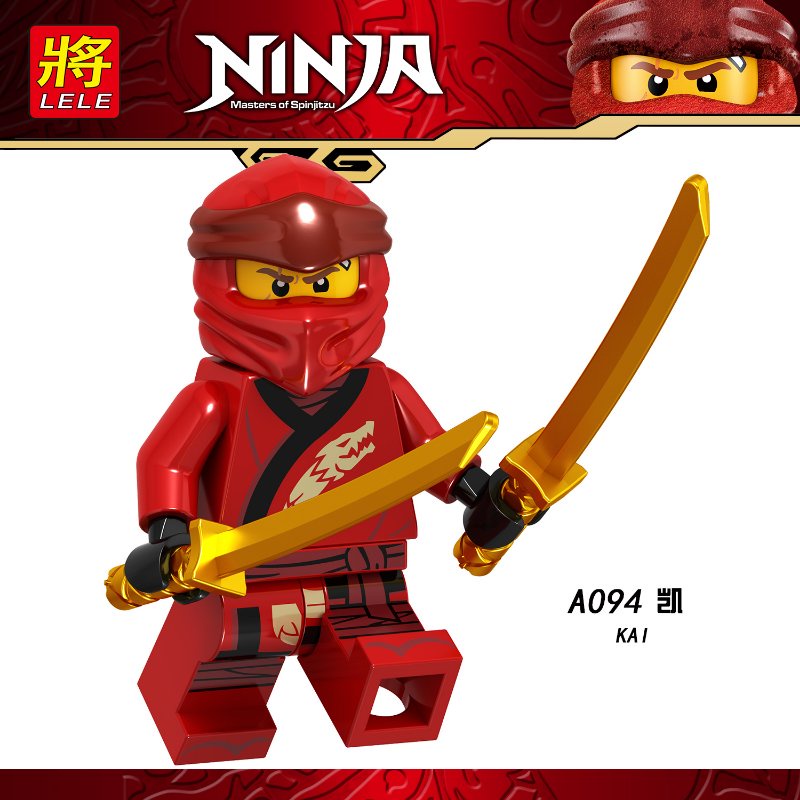ของเล่นฟิกเกอร์ รูปจักรพรรดินินจา ดาบ Ninja Master Wu General Vex Gold ...