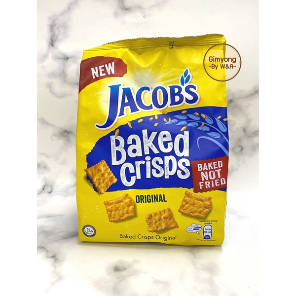 ขนมขบเคี้ยว Jacob’s Baked Crisps จาค๊อป แครเกอร์อบกรอบ มี 3 รส ห่อใหญ่ ...