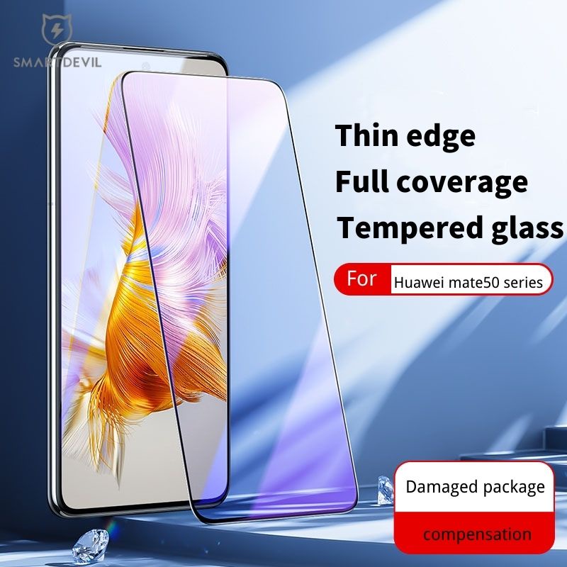 Smartdevil กระจกนิรภัยกันรอยหน้าจอ HD ป้องกันแสงสีฟ้า ไม่มีขอบขาว สําหรับ Huawei mate 50 ...