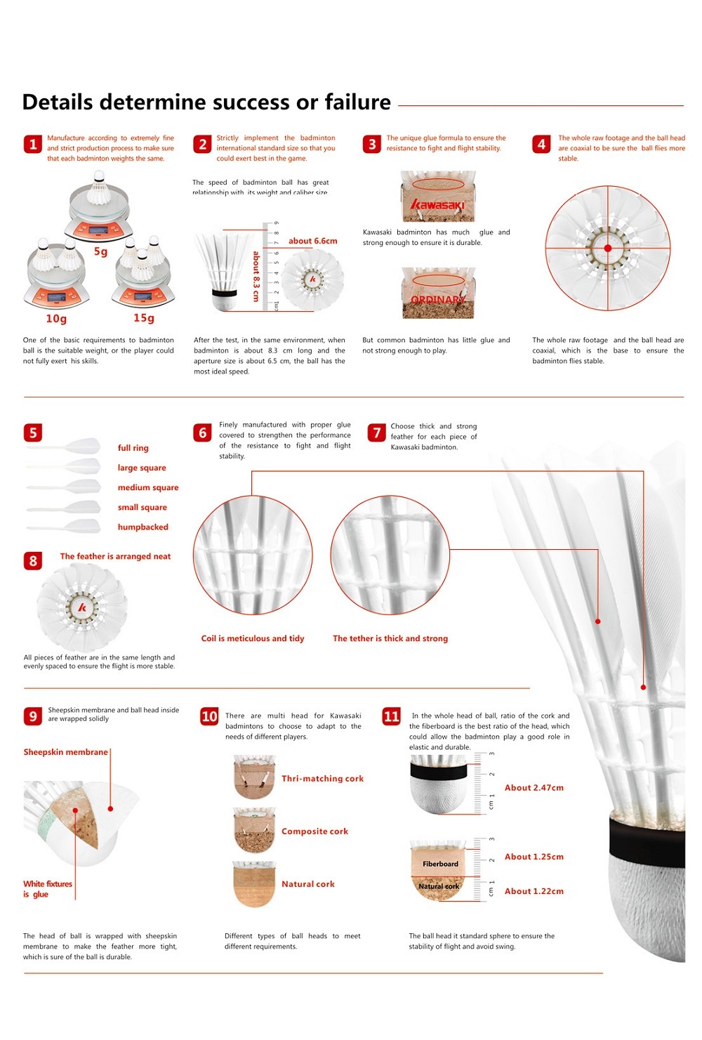 Kawasaki ลูกแบดมินตัน 6E 8E 10E 76 77 สําหรับฝึกแบดมินตัน 12 ชิ้น ...