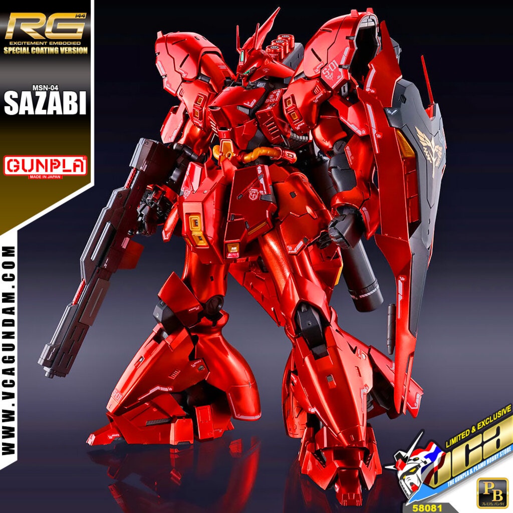 BANDAI GUNPLA REAL GRADE (RG) 1/144 MSN-04 SAZABI (SPECIAL COATING VER ...