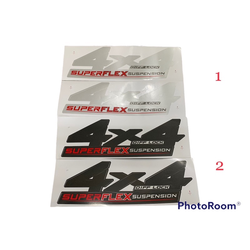 TOYOTA REVO 2021 2022 สติกเกอร์ 4x4 DIFF LOCK PRERUNNER SUPERFLEX ...