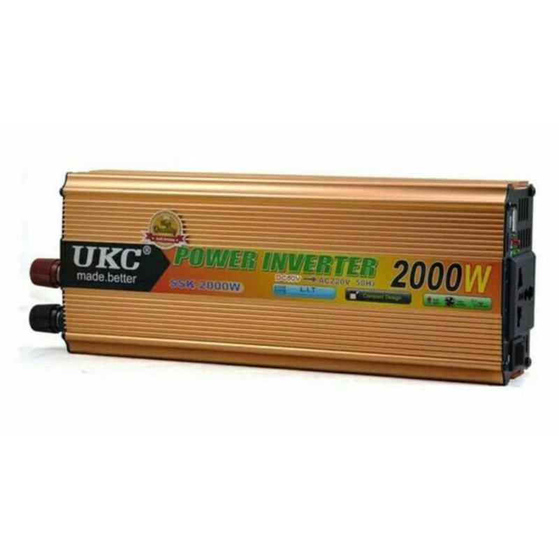 ﻿Thaivasion UKC Power Inverter 2000W with Charger 12V DC to 220V AC Output | Shopee Thailand