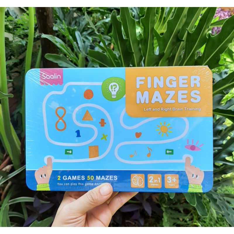 Saalin Finger Mazes ของเล่นฝึกสมองซีกซ้ายและขวา | Shopee Thailand