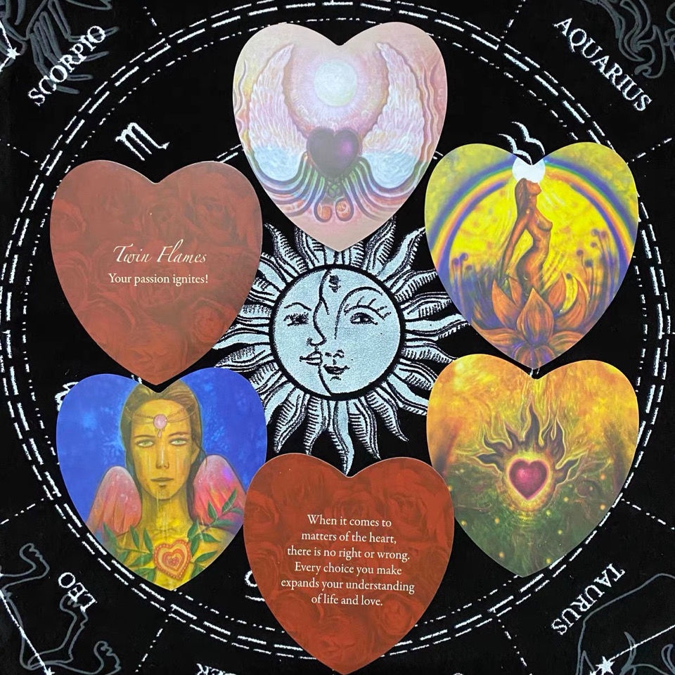 {Bao Shi Xuanjing} Heart-Shaped Oracle Card Tarot Card Love Oracle 2021 ...